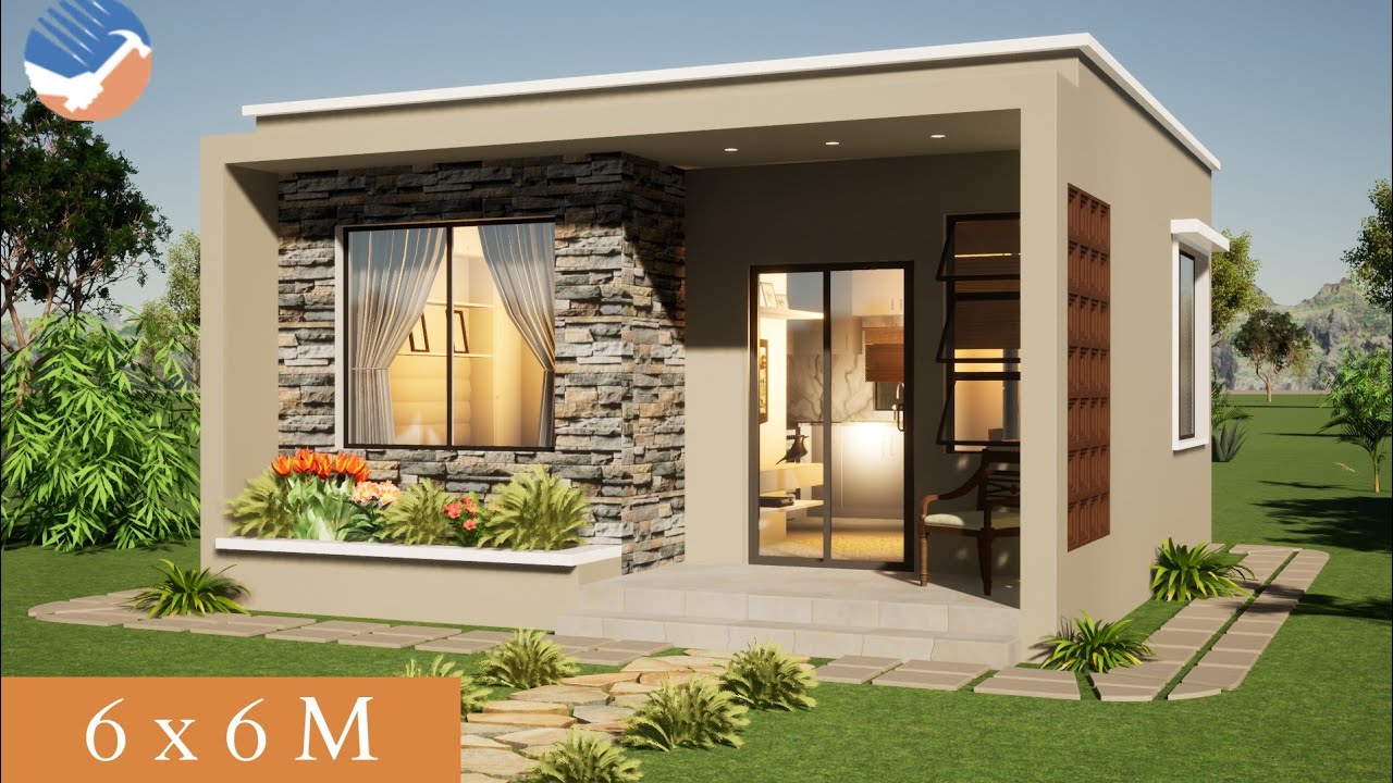 Small House Design with Floor Plan | 6 x 6 M - Tiny Nest Homes: Your ...