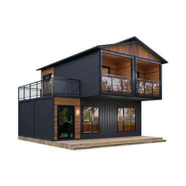 Barn Homes Double Story Flat Pack House: 40ft Mobile Modular Cabin ...