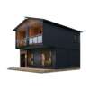 Barn Homes Double Story Flat Pack House: 40ft Mobile Modular Cabin ...